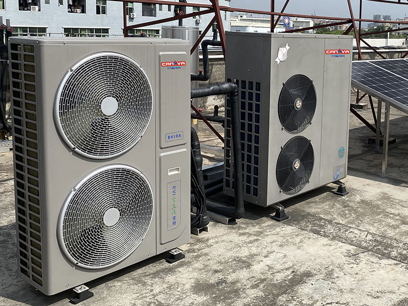Hybrid solar DC inverter heat pump(KFV480-H/3&KFV640-H) for work office ...